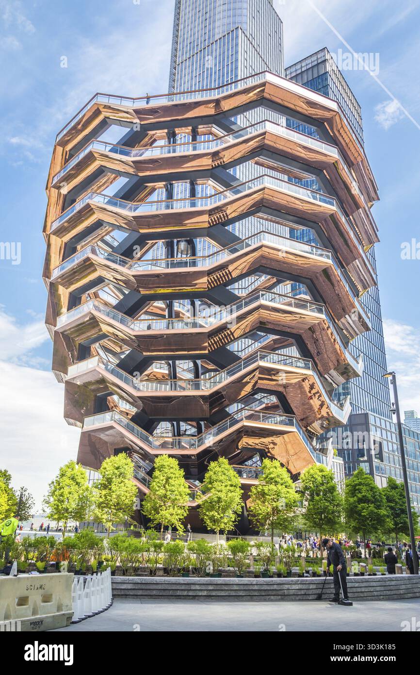 New York City, NY, USA - May 17, 2019: The Vessel, also known as the ...