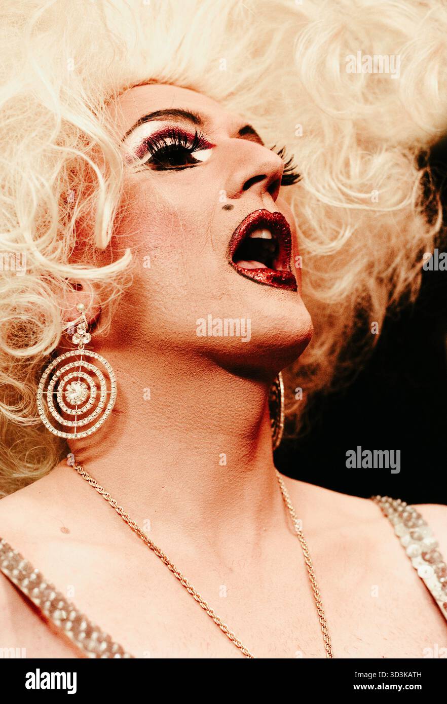 Drag artists backstage The Black Cap, Camden London, UK Stock Photo - Alamy