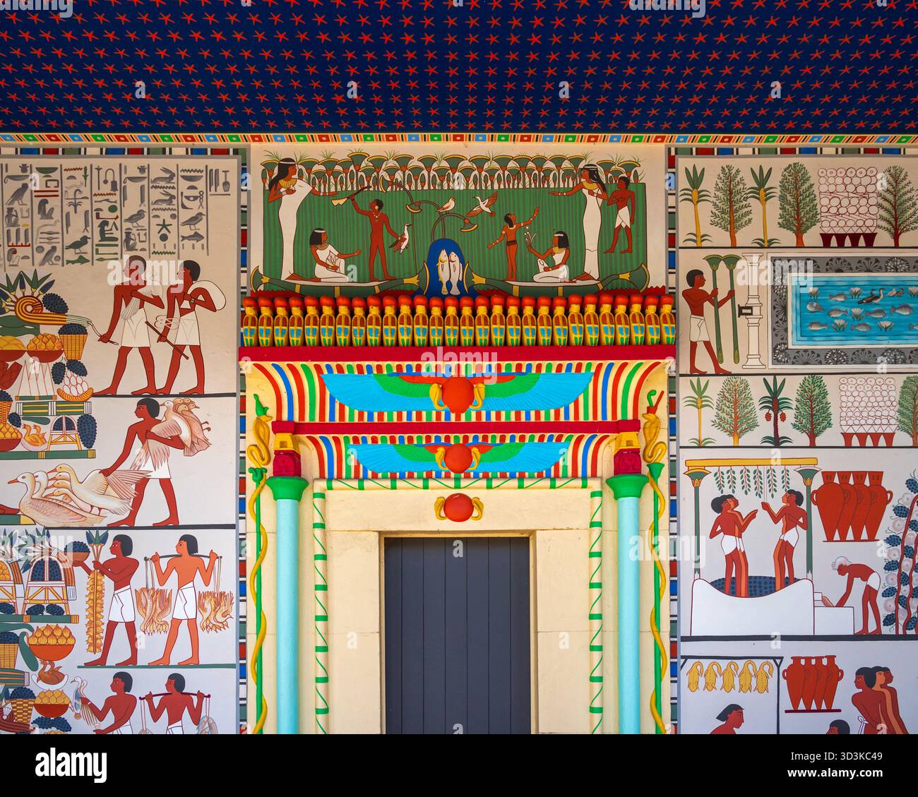 The Egyptian styled ‘Middle Kingdom Temple Garden’ at Hamilton Botanic ...