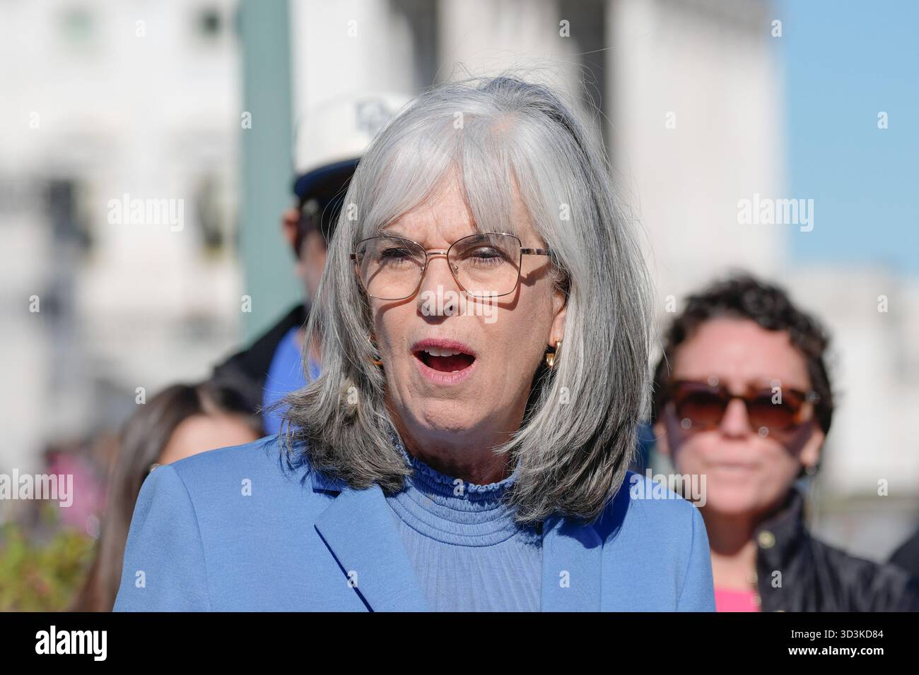 Rep. Katherine Clark, D-Mass., speaks during a news conference on the ...