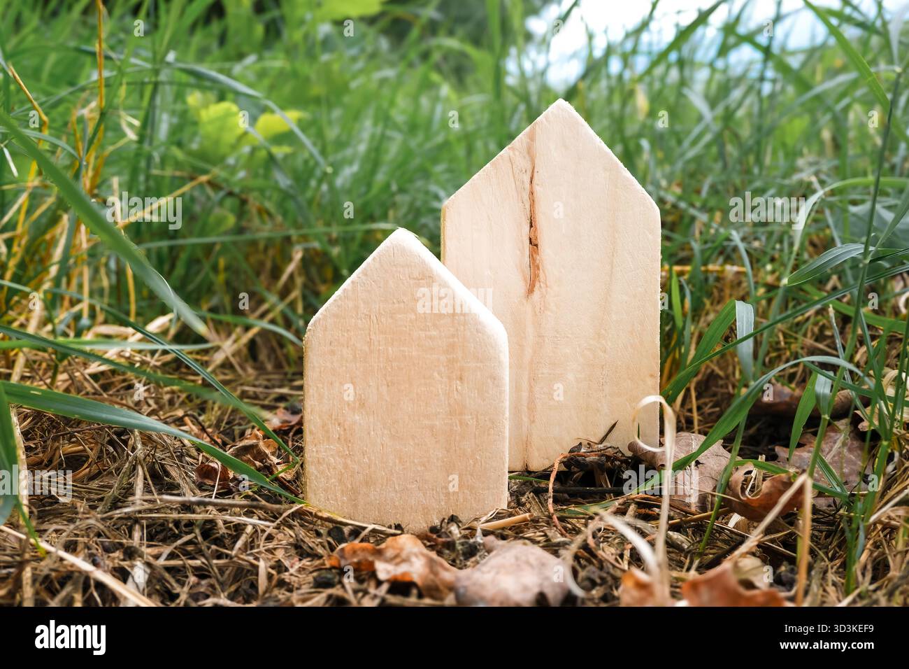 Two wooden houses stand hi-res stock photography and images - Alamy