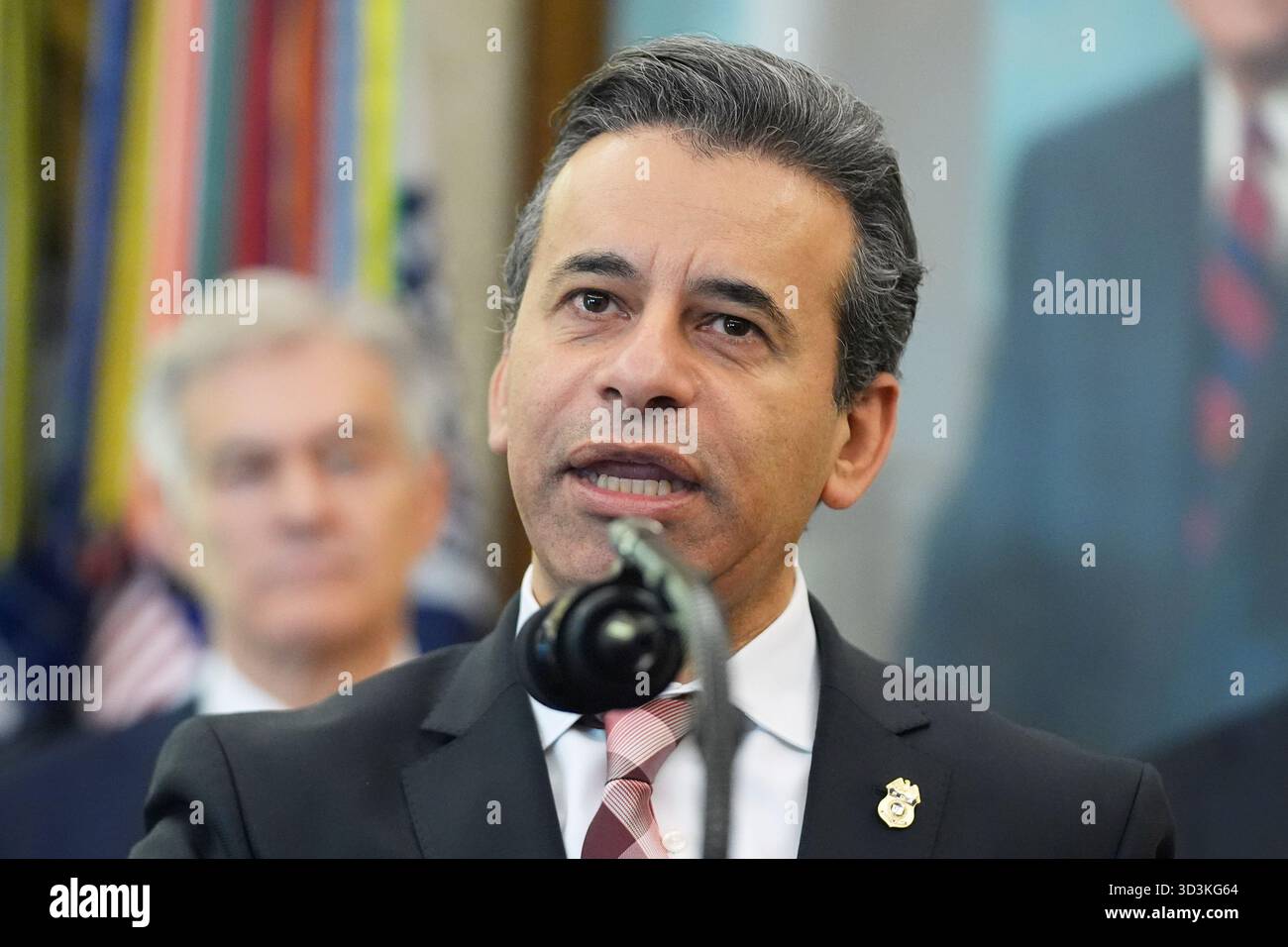 FDA Commissioner Martin Makary speaks during an event about drug prices ...