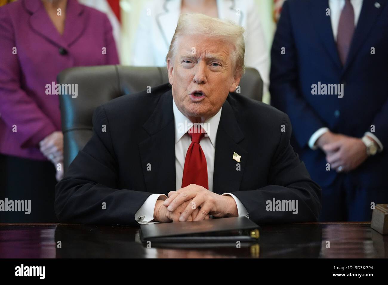 President Donald Trump speaks during an event about drug prices ...