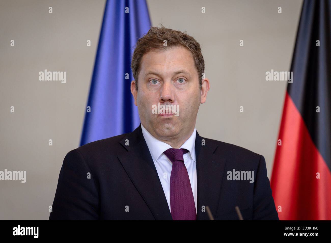 Lars Klingbeil at the press conference [press conference] following the ...