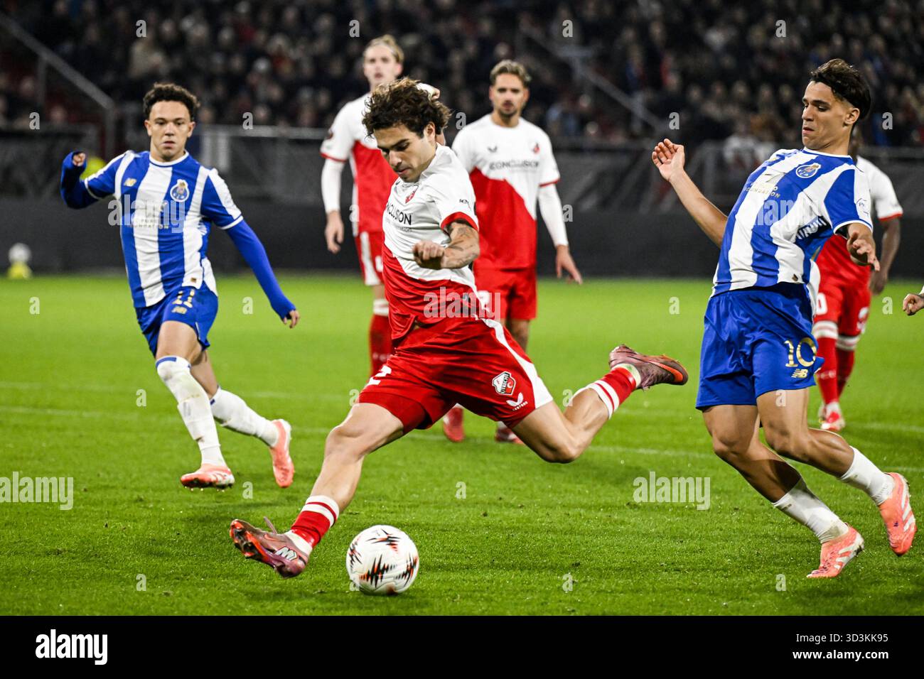 UTRECHT - Miguel Rodriguez of FC Utrecht scores the 1-0 during the UEFA ...