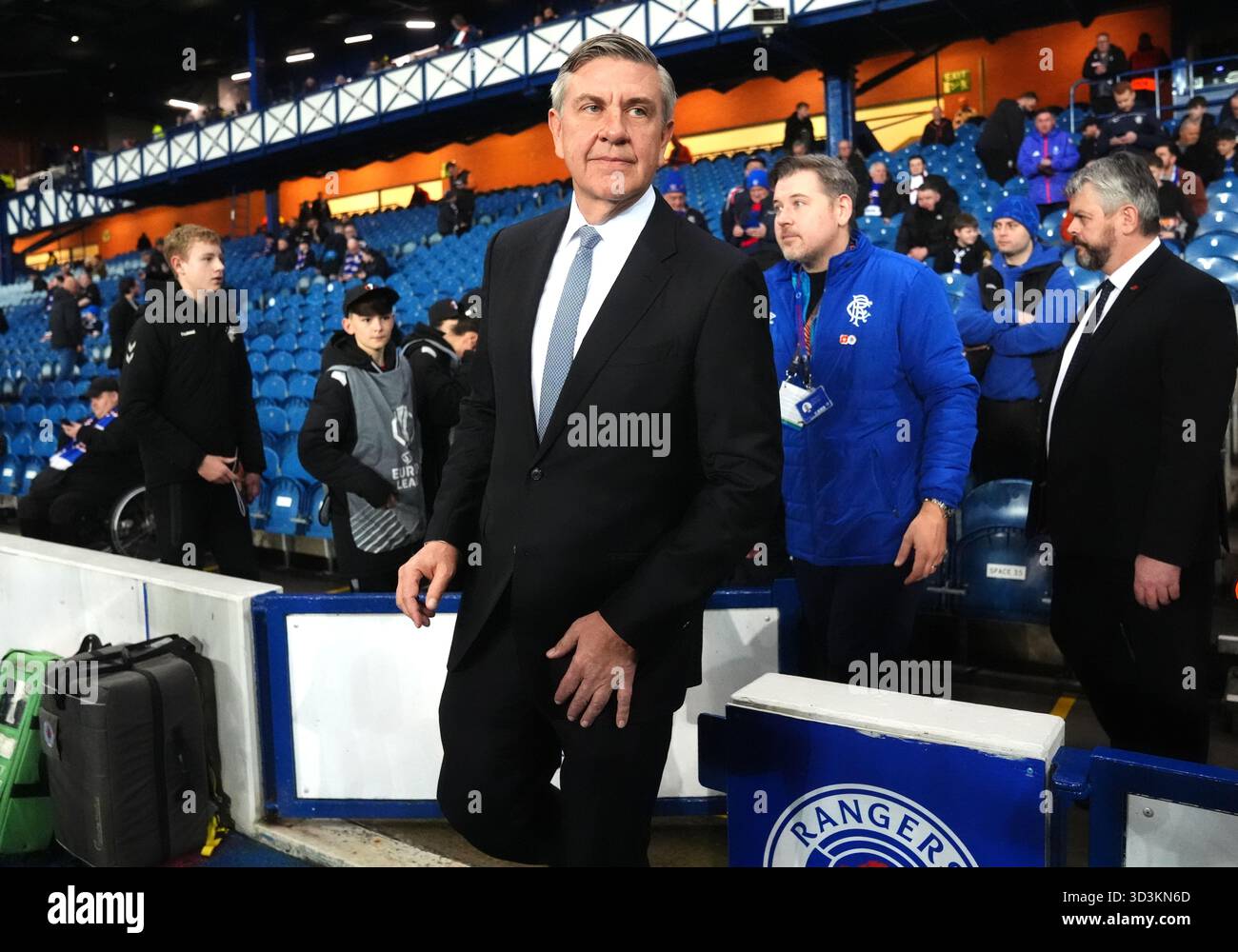 Rangers chairman Andrew Cavenagh ahead of the UEFA Europa League match ...