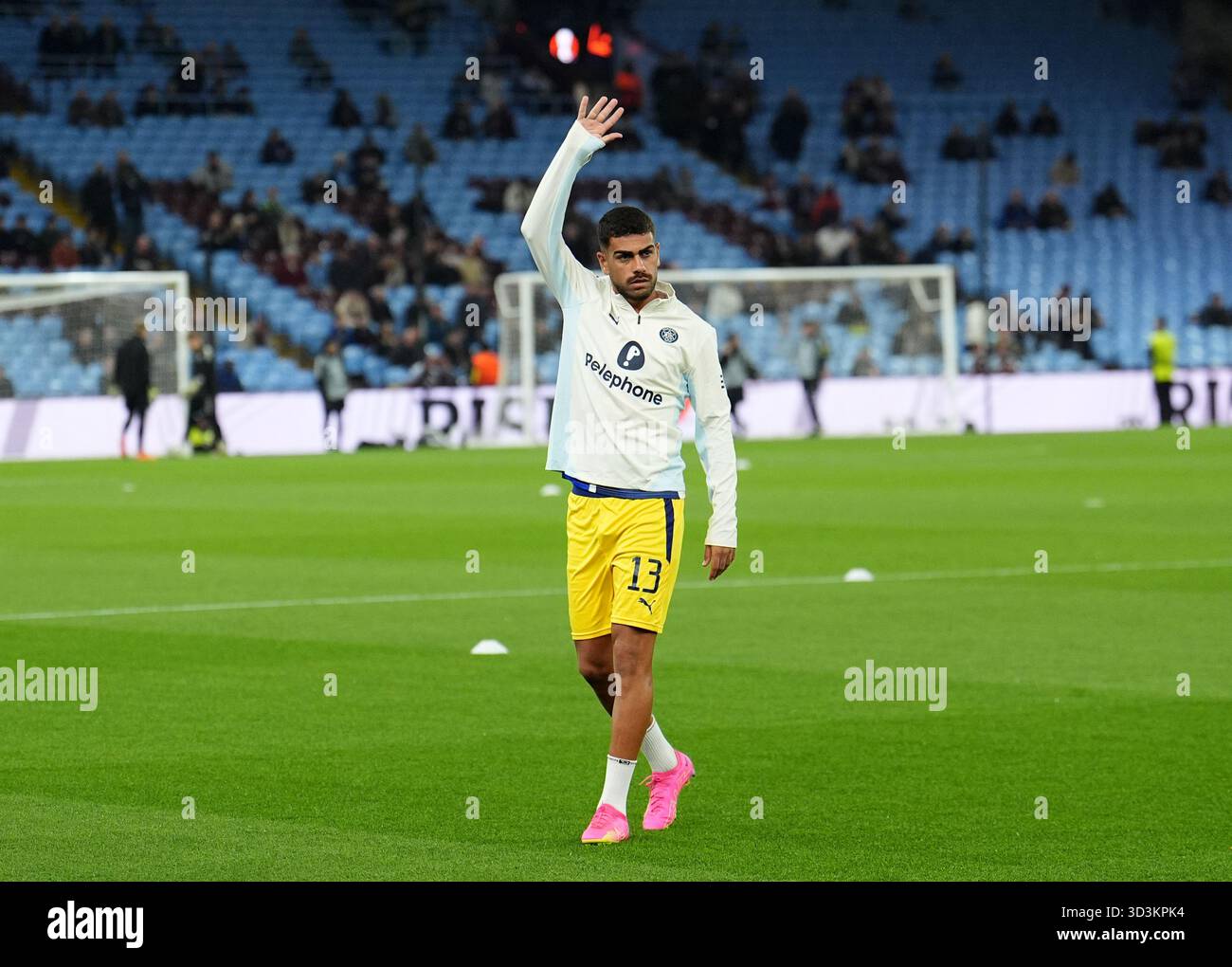 Maccabi Tel-Aviv's Raz Shlomo warming up before the UEFA Europa League ...