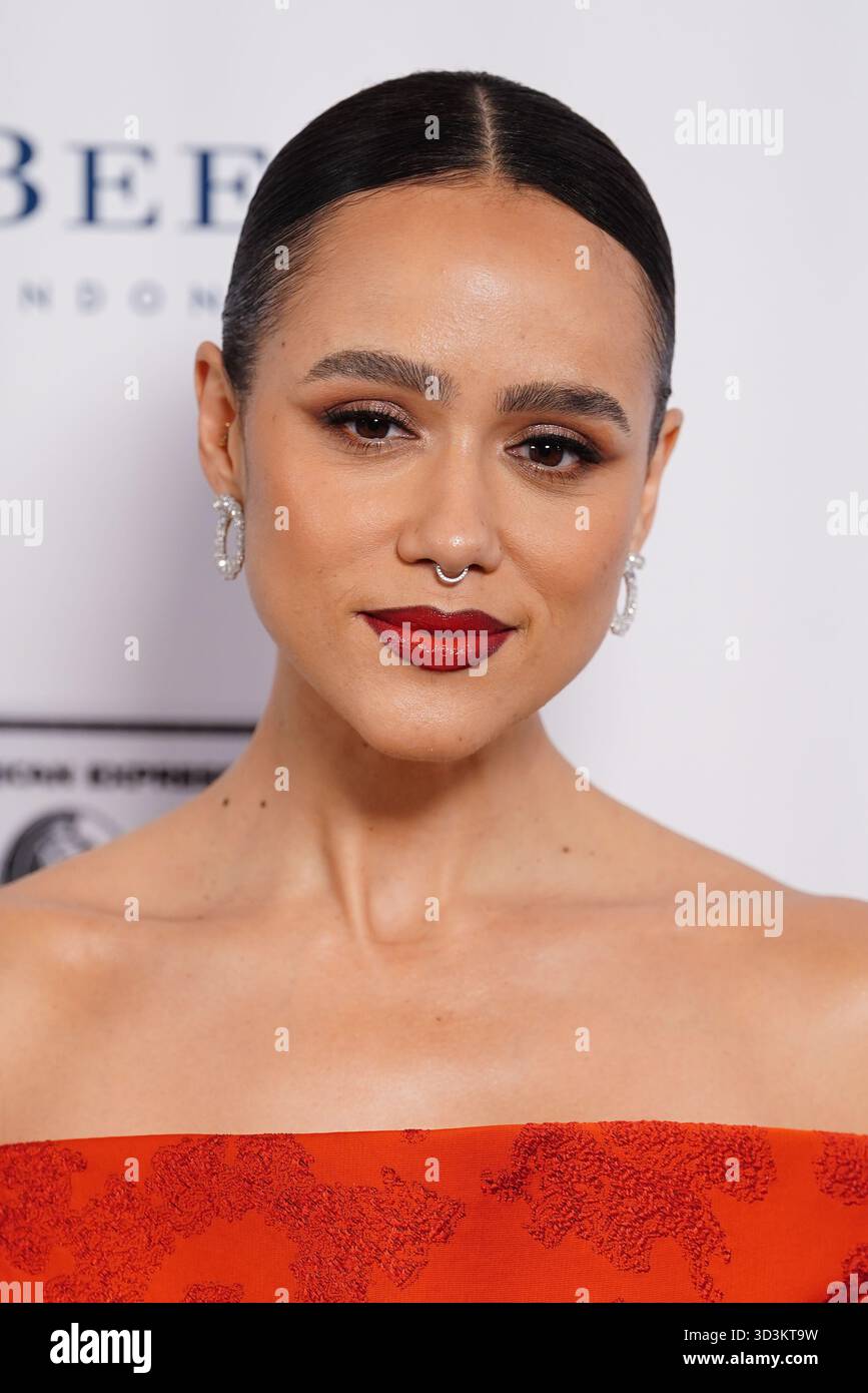 Nathalie Emmanuel attends Harper's Bazaar Women of the Year 2025 awards ...