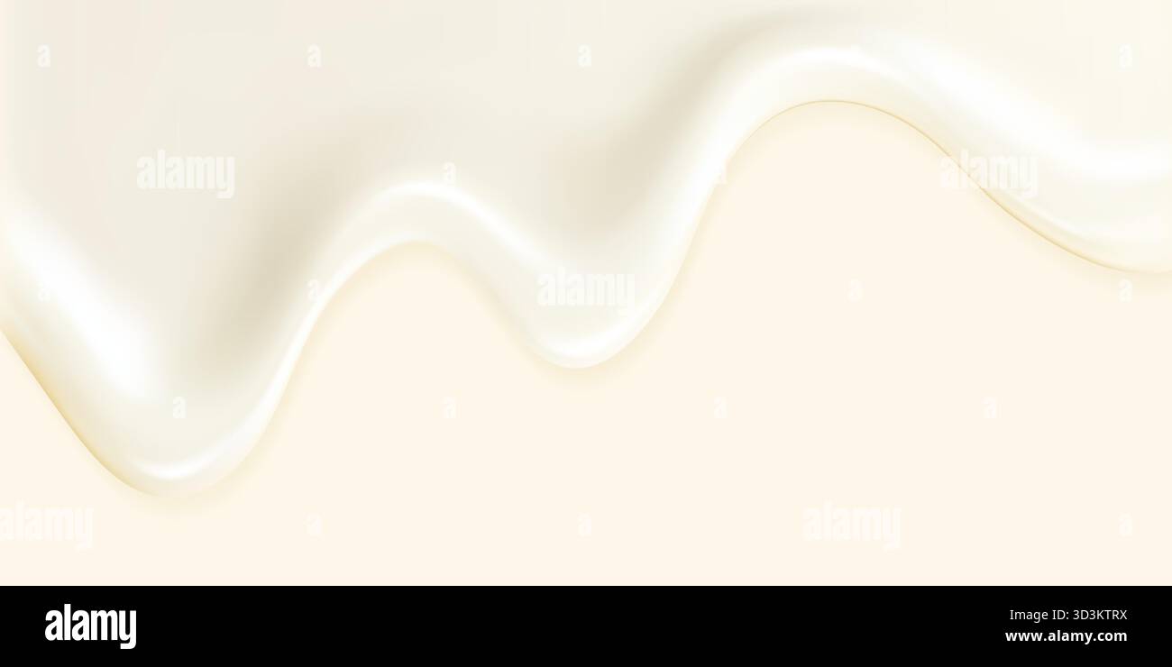 Glossy sugary flow drip, melting creamy surface.Liquid vector dripping ...