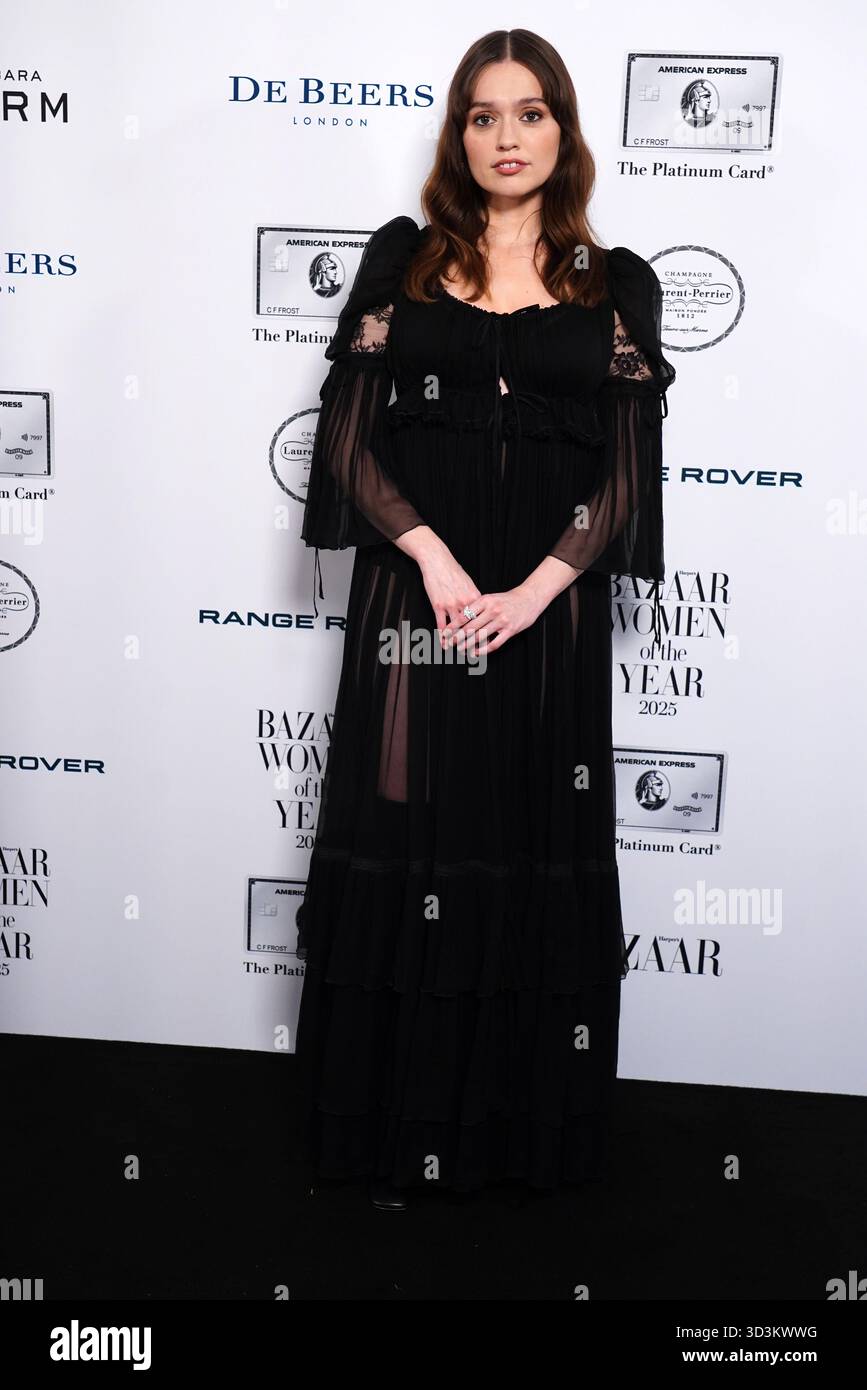 Aimee Lou Wood attends Harper's Bazaar Women of the Year 2025 awards at ...