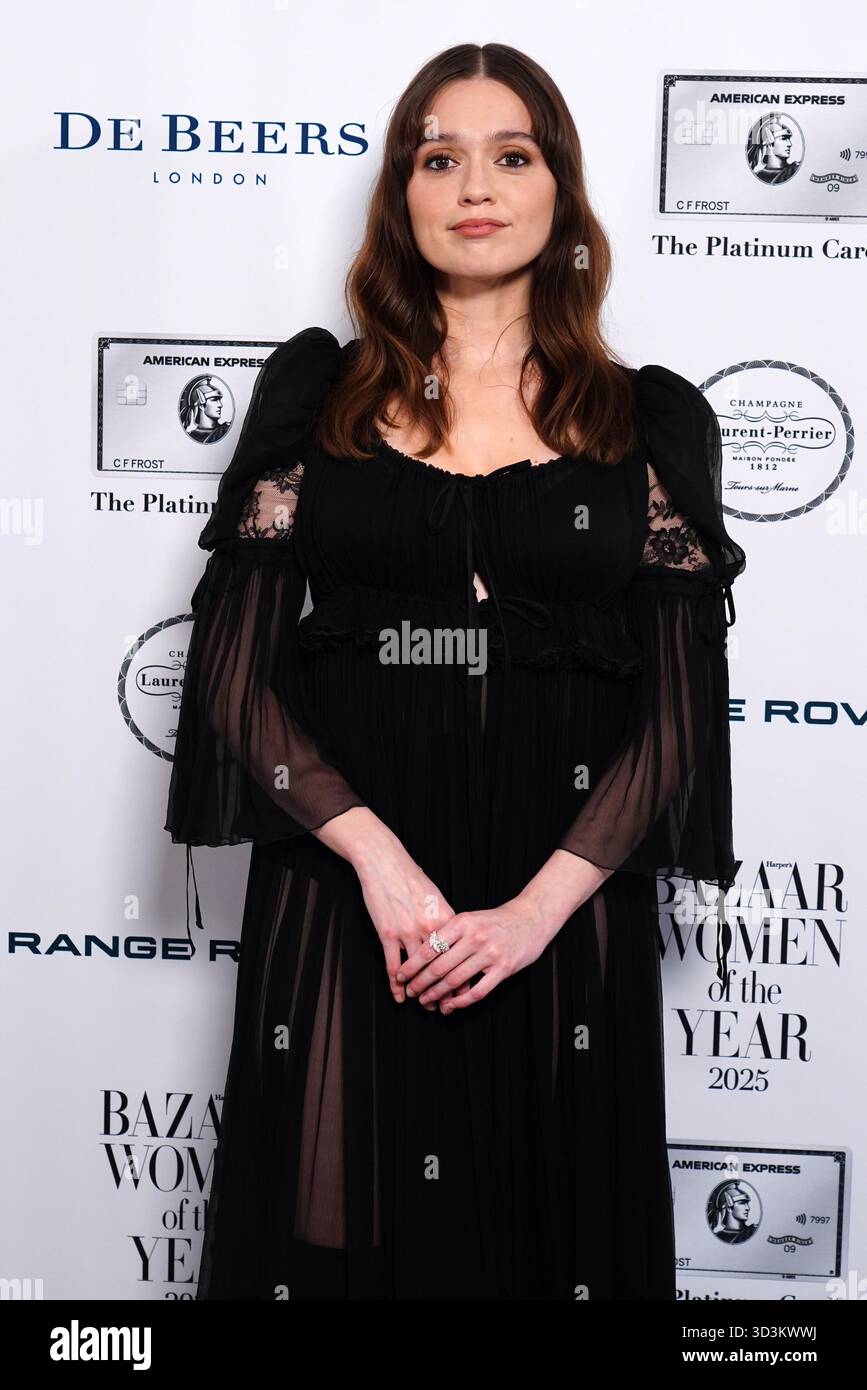 Aimee Lou Wood attends Harper's Bazaar Women of the Year 2025 awards at ...