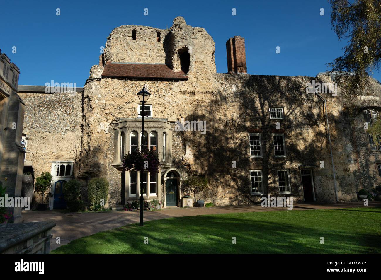 Bury St Edmunds Abbey Gardens buildings Suffolk UK Stock Photo - Alamy
