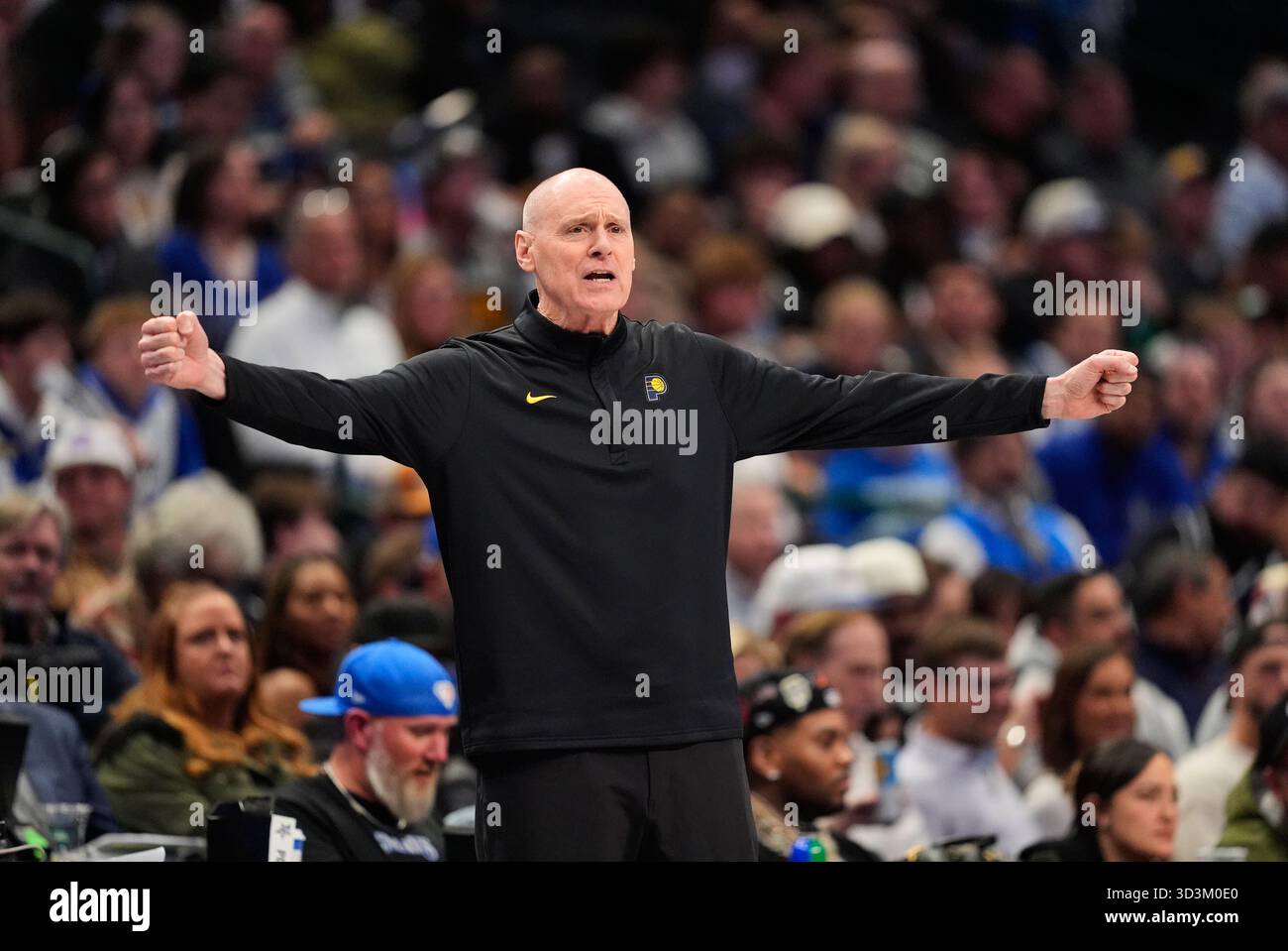Indiana Pacers head coach Rick Carlisle reacts to play during an NBA ...