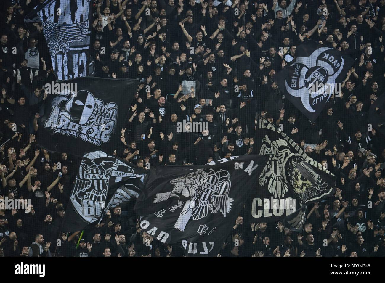 PAOK's fans during the Europa League soccer match between PAOK and ...