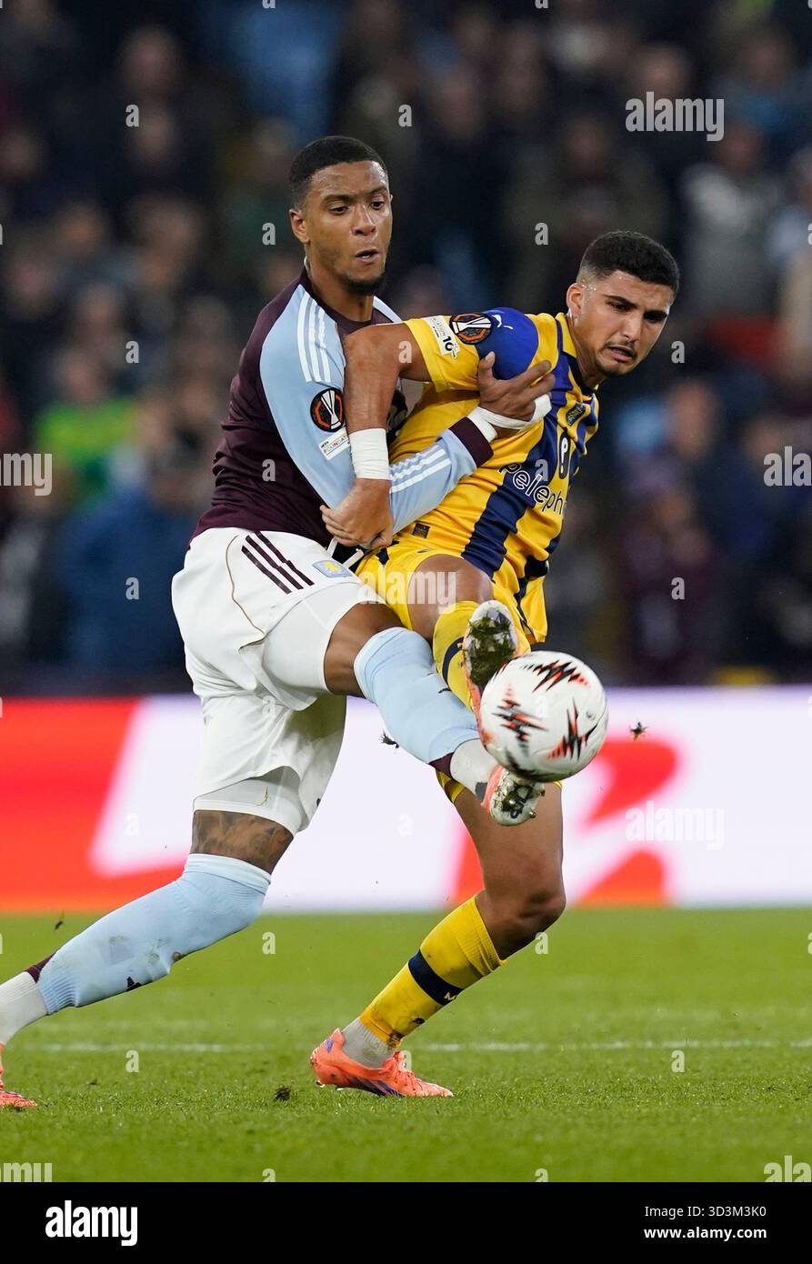 Birmingham, England, 6th November 2025. Ezri Konsa of Aston Villa ...