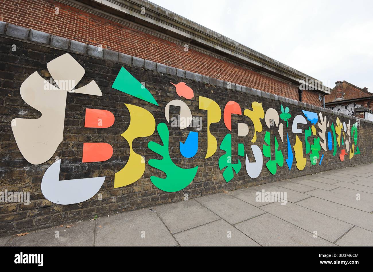 Street art for Burnt Oak, area in the Borough of Barnet in north London ...