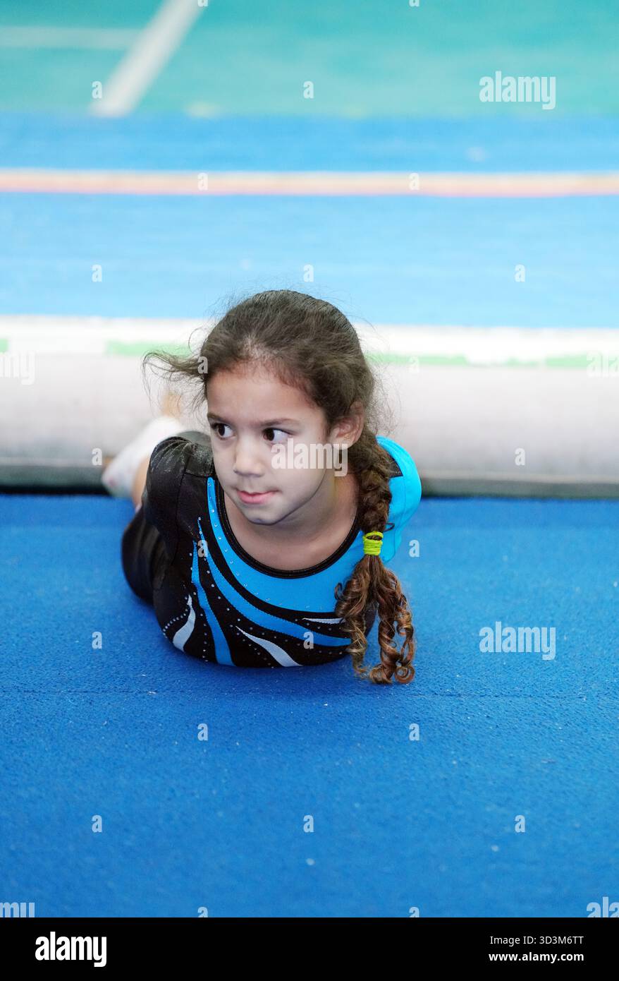 Young gymnasts training at Premier Gymnastics academy in Qatar. They ...