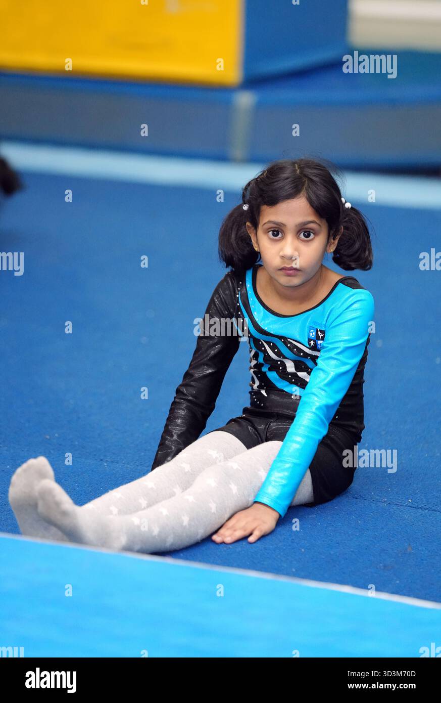Young gymnasts training at Premier Gymnastics academy in Qatar. They ...