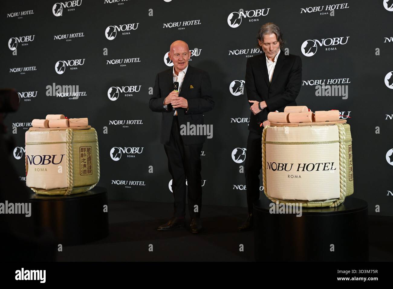 Rome: Via Veneto. Nobu Hotel Opening, Sake Ceremony. Pictured: Trevor ...