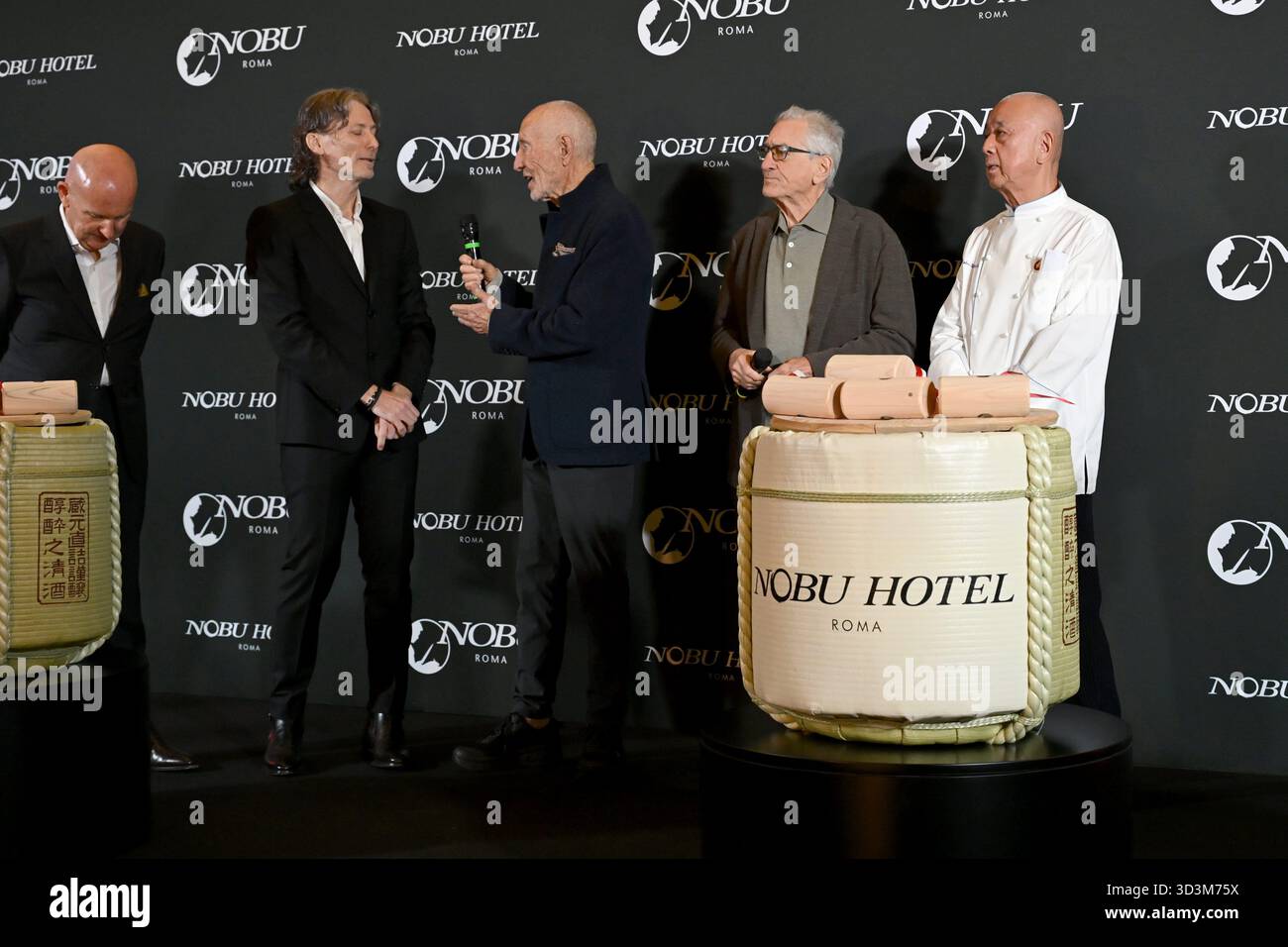 Rome: Via Veneto. Nobu Hotel Opening, Sake Ceremony. Pictured: Trevor ...