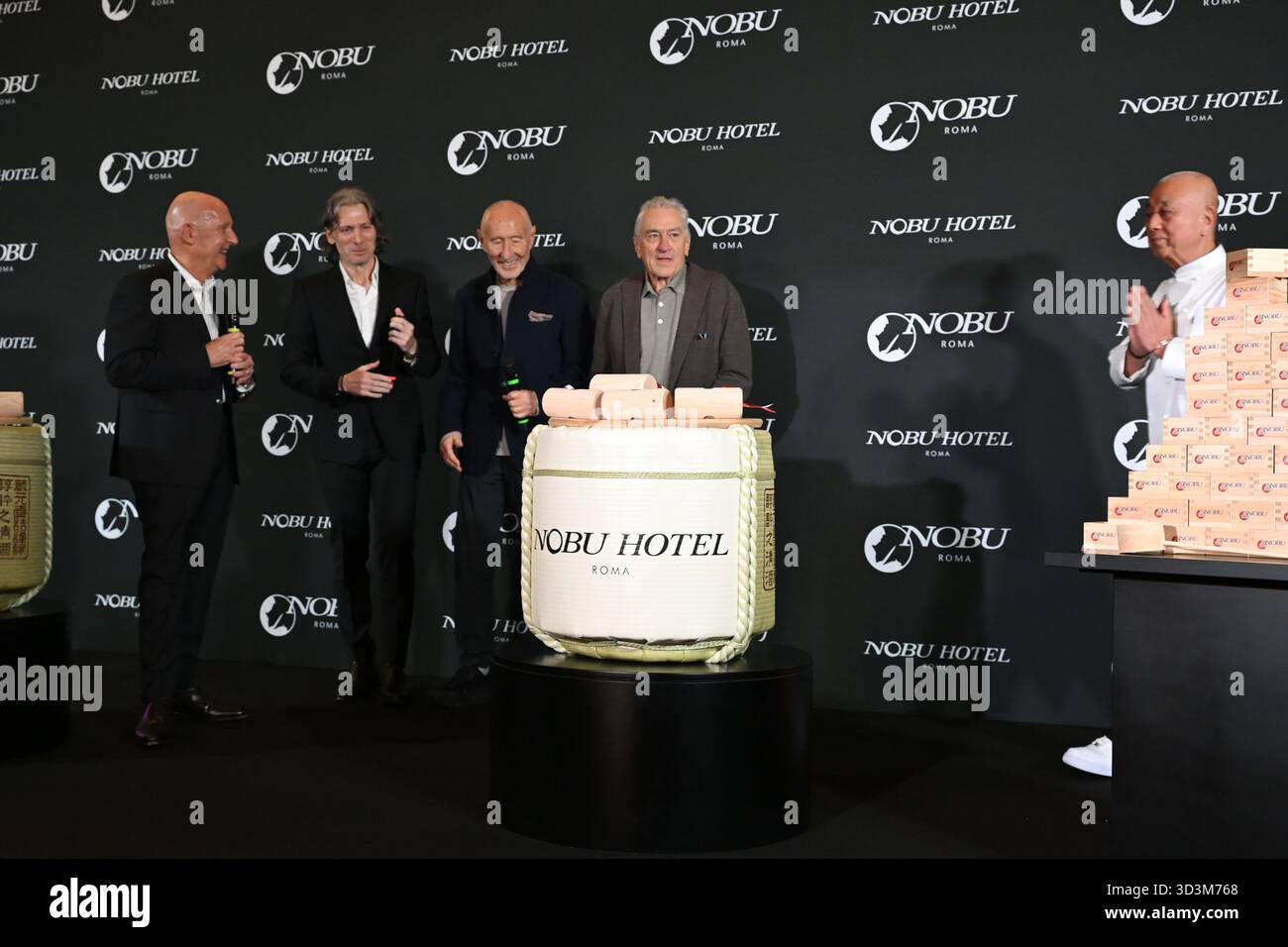 Rome: Via Veneto. Nobu Hotel Opening, Sake Ceremony. Pictured: Trevor ...