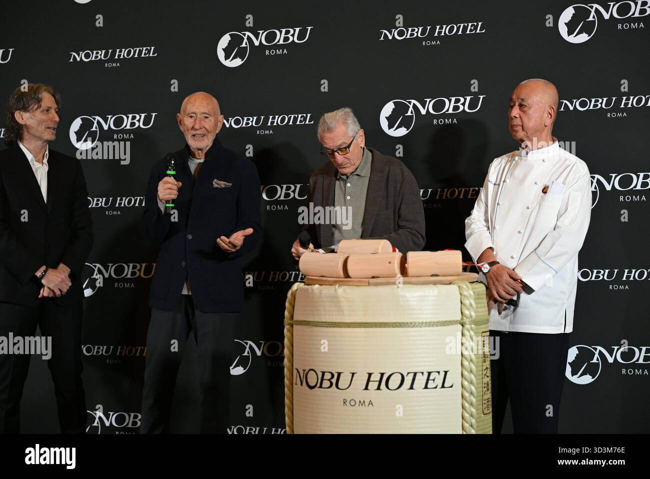 Rome: Via Veneto. Nobu Hotel Opening, Sake Ceremony. Pictured: Trevor ...