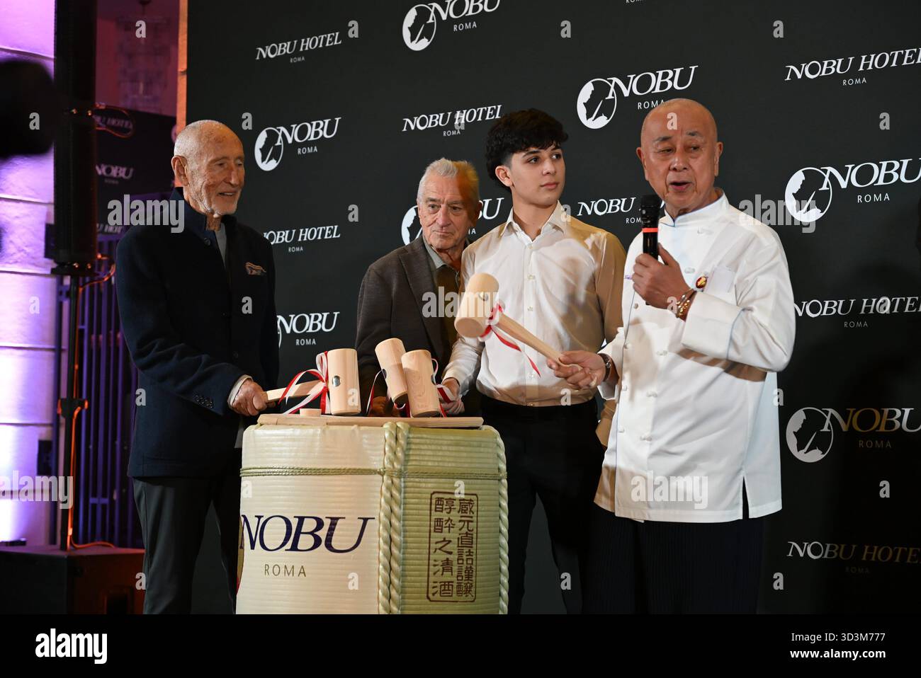 Rome: Via Veneto. Nobu Hotel Opening, Sake Ceremony. Pictured: Meir ...