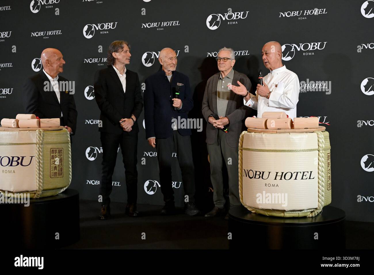 Rome: Via Veneto. Nobu Hotel Opening, Sake Ceremony. Pictured: Trevor ...