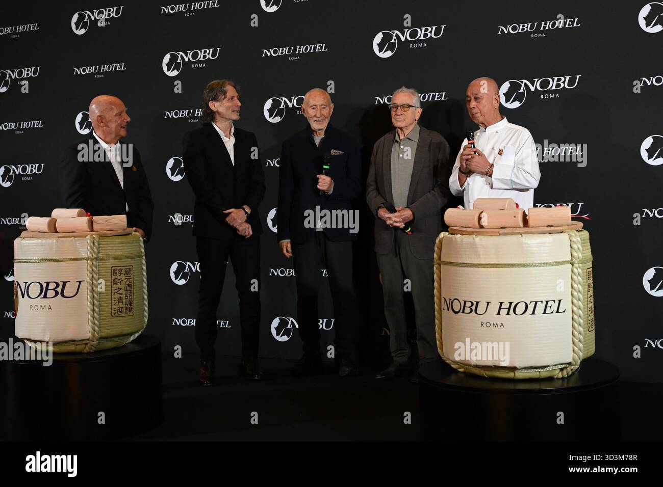 Rome: Via Veneto. Nobu Hotel Opening, Sake Ceremony. Pictured: Trevor ...