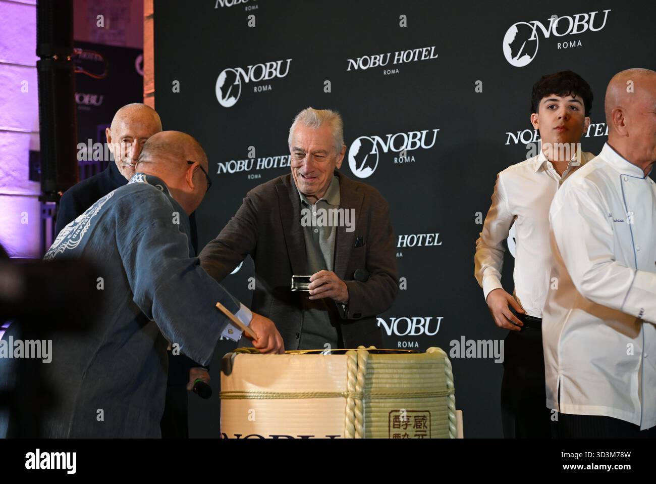 Rome: Via Veneto. Nobu Hotel Opening, Sake Ceremony. Pictured: Meir ...