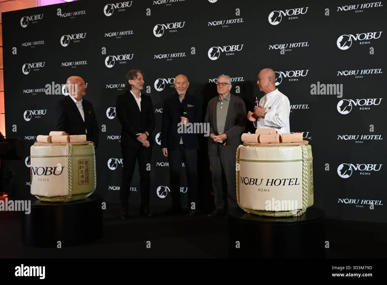 Rome: Via Veneto. Nobu Hotel Opening, Sake Ceremony. Pictured: Trevor ...