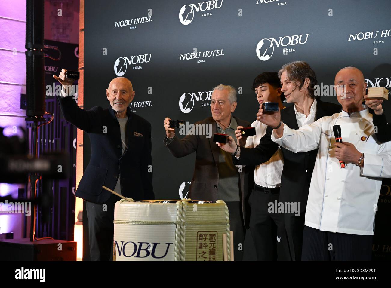Rome: Via Veneto. Nobu Hotel Opening, Sake Ceremony. Pictured: Meir ...