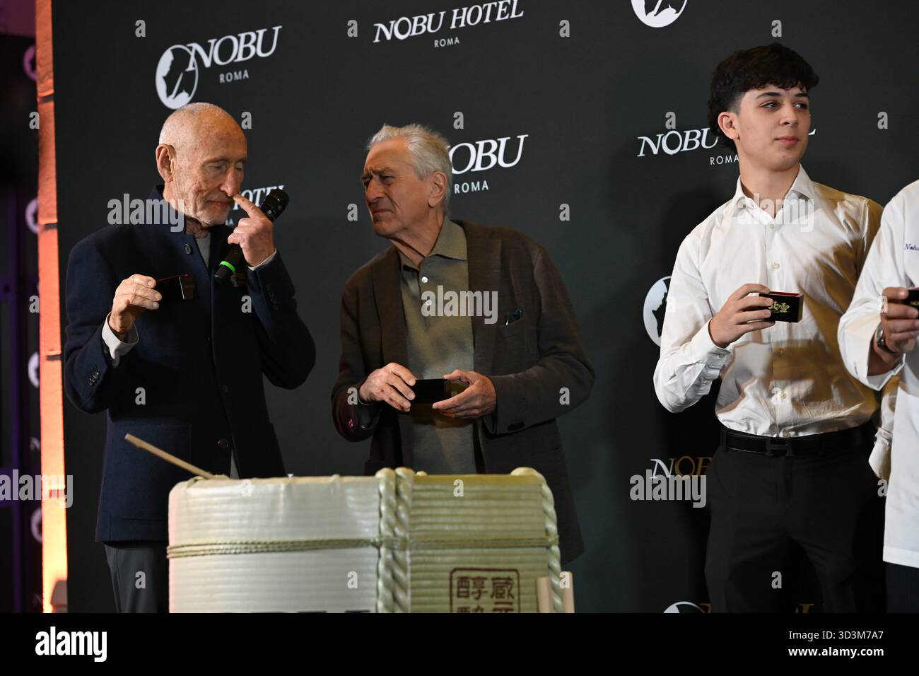 Rome: Via Veneto. Nobu Hotel Opening, Sake Ceremony. Pictured: Meir ...