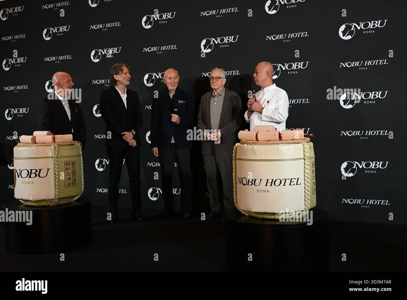 Rome: Via Veneto. Nobu Hotel Opening, Sake Ceremony. Pictured: Trevor ...