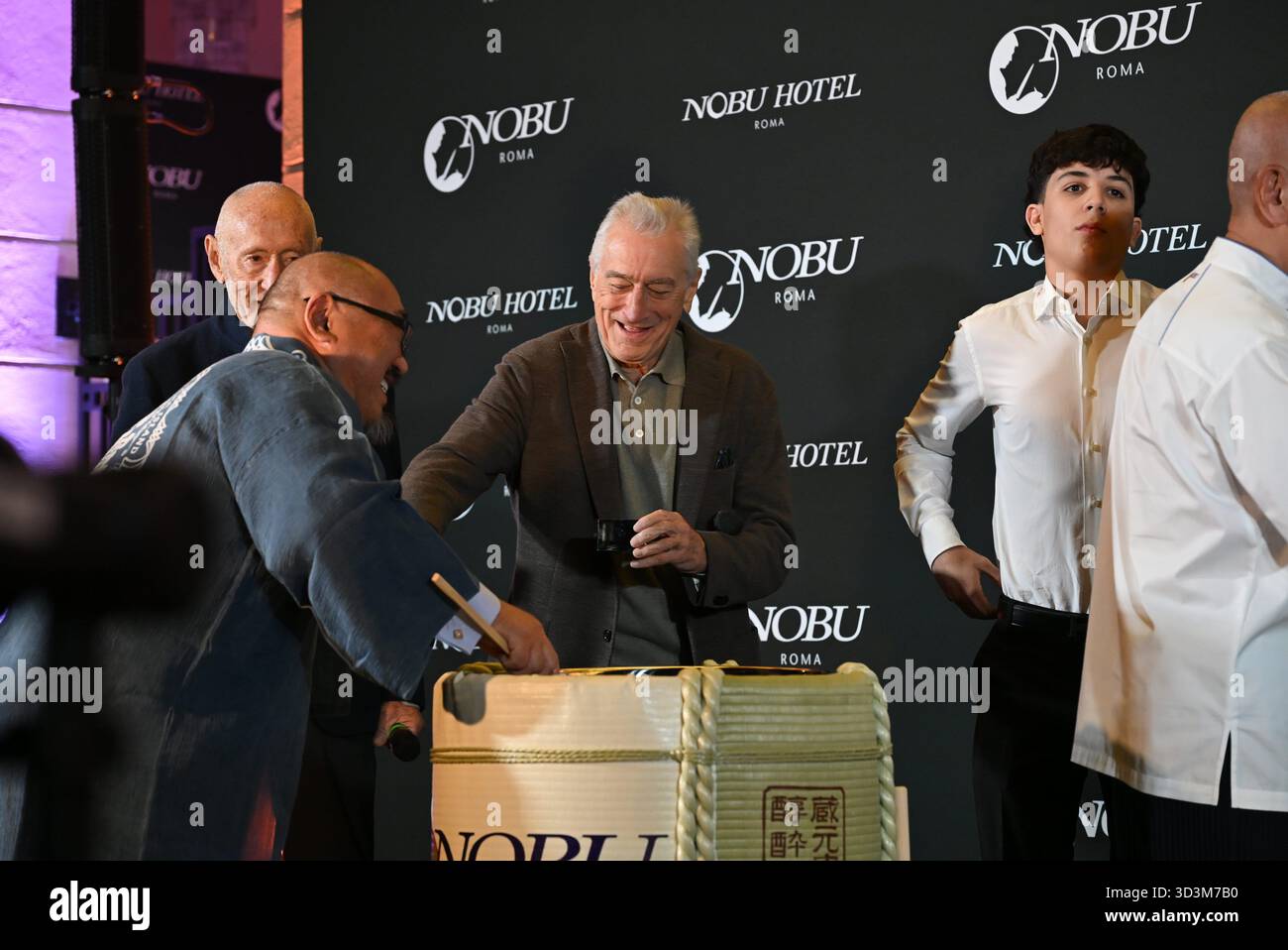 Rome: Via Veneto. Nobu Hotel Opening, Sake Ceremony. Pictured: Meir ...