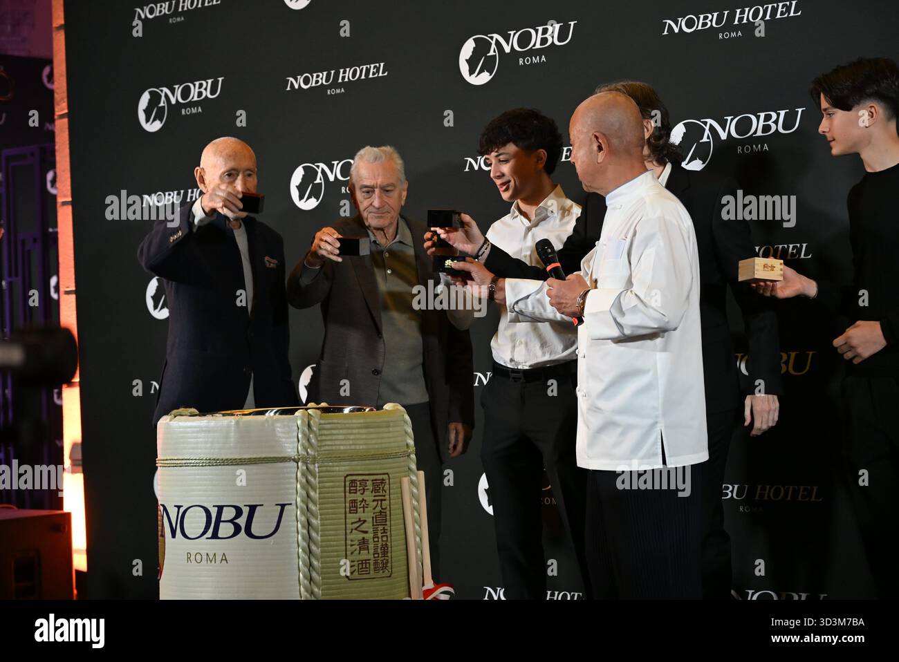 Rome: Via Veneto. Nobu Hotel Opening, Sake Ceremony. Pictured: Meir ...