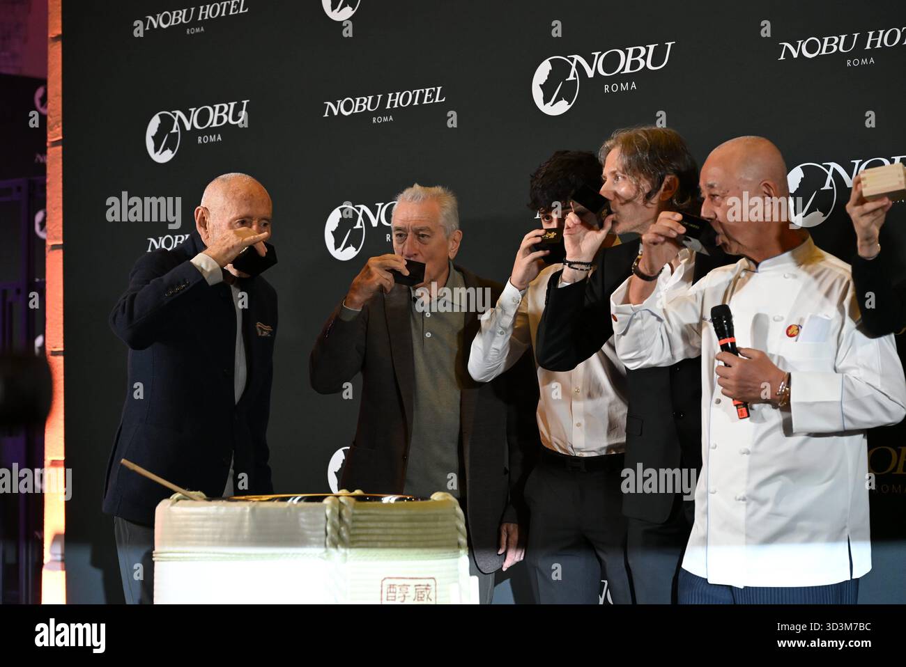 Rome: Via Veneto. Nobu Hotel Opening, Sake Ceremony. Pictured: Meir ...