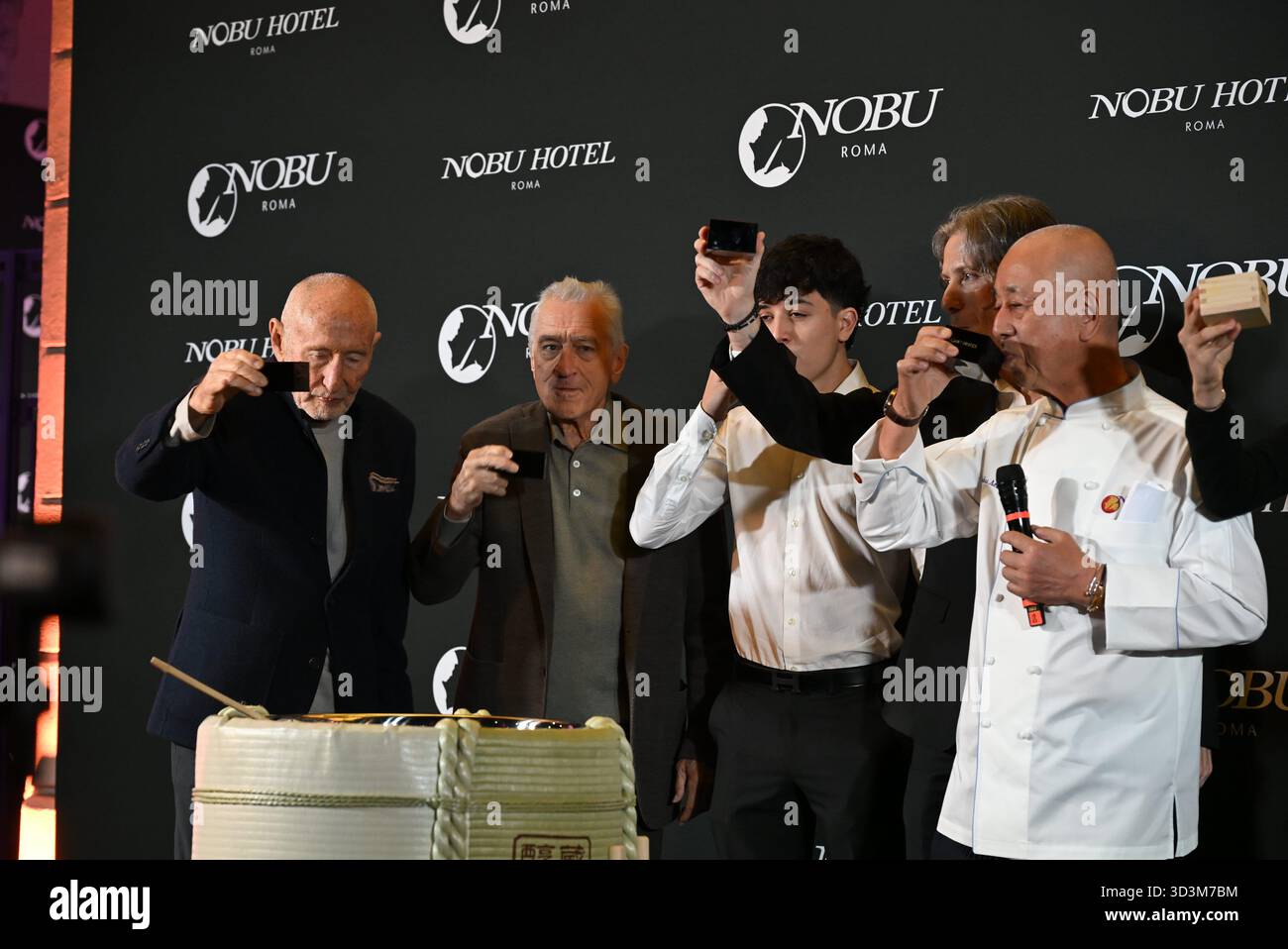 Rome: Via Veneto. Nobu Hotel Opening, Sake Ceremony. Pictured: Meir ...