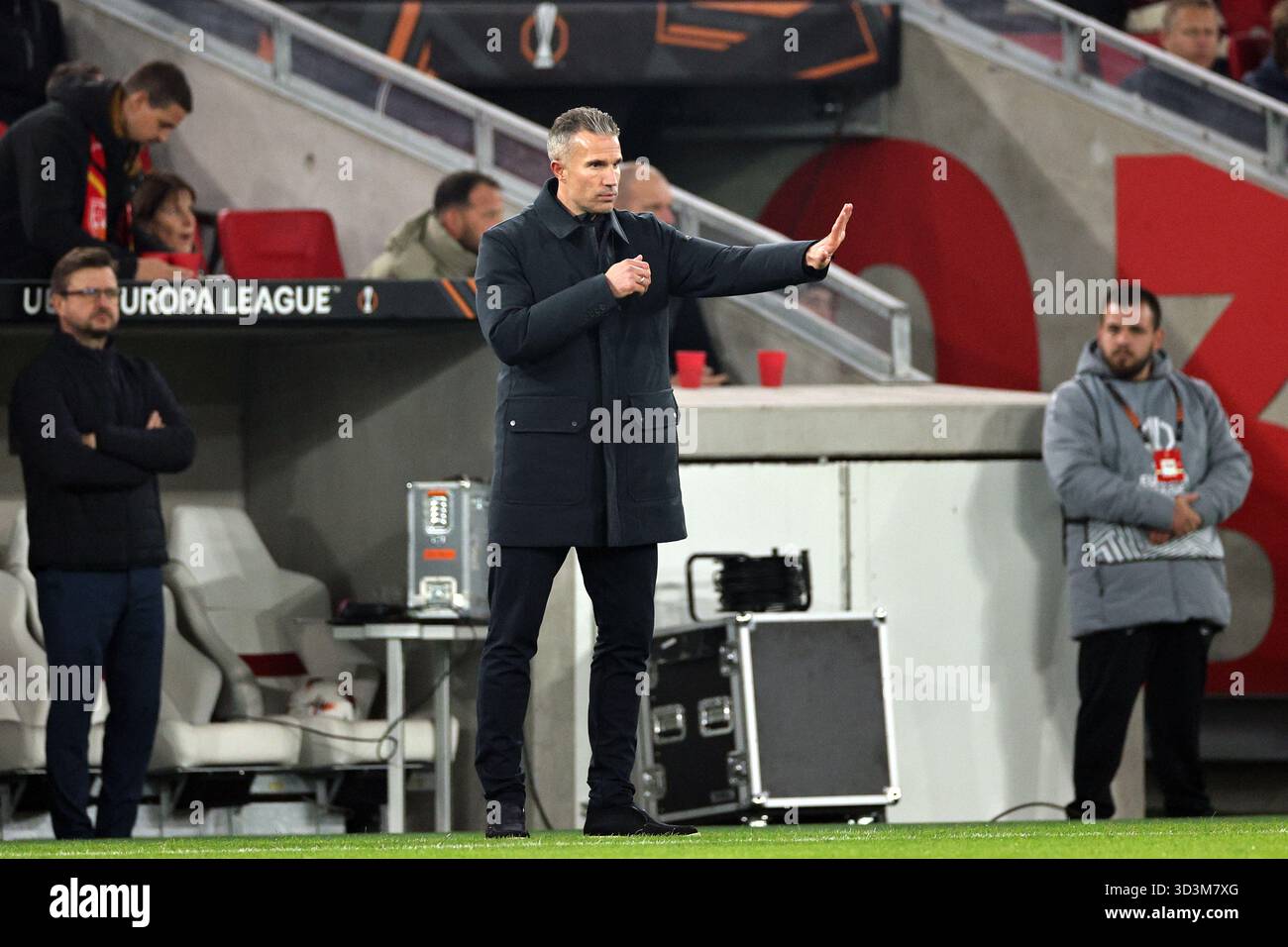STUTTGART - Feyenoord coach Robin van Persie during the UEFA Europa ...