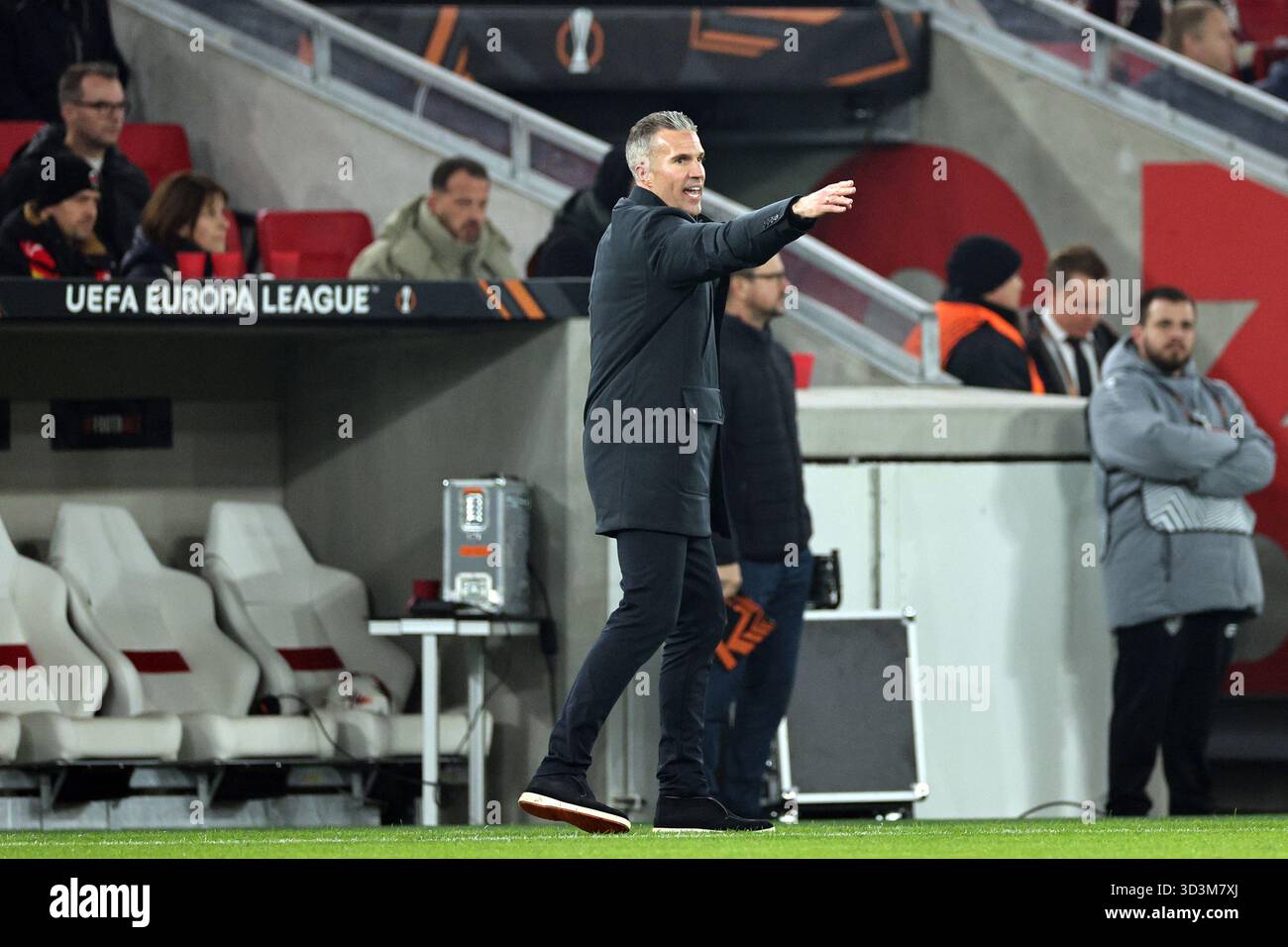 STUTTGART - Feyenoord coach Robin van Persie during the UEFA Europa ...