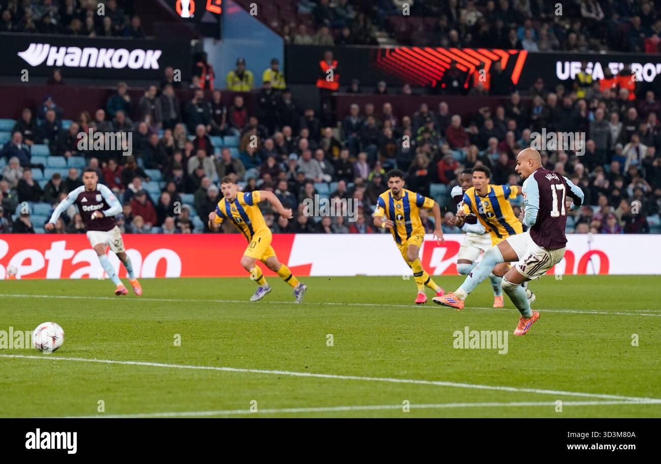 Birmingham, England, 6th November 2025. Donyell Malen of Aston Villa ...