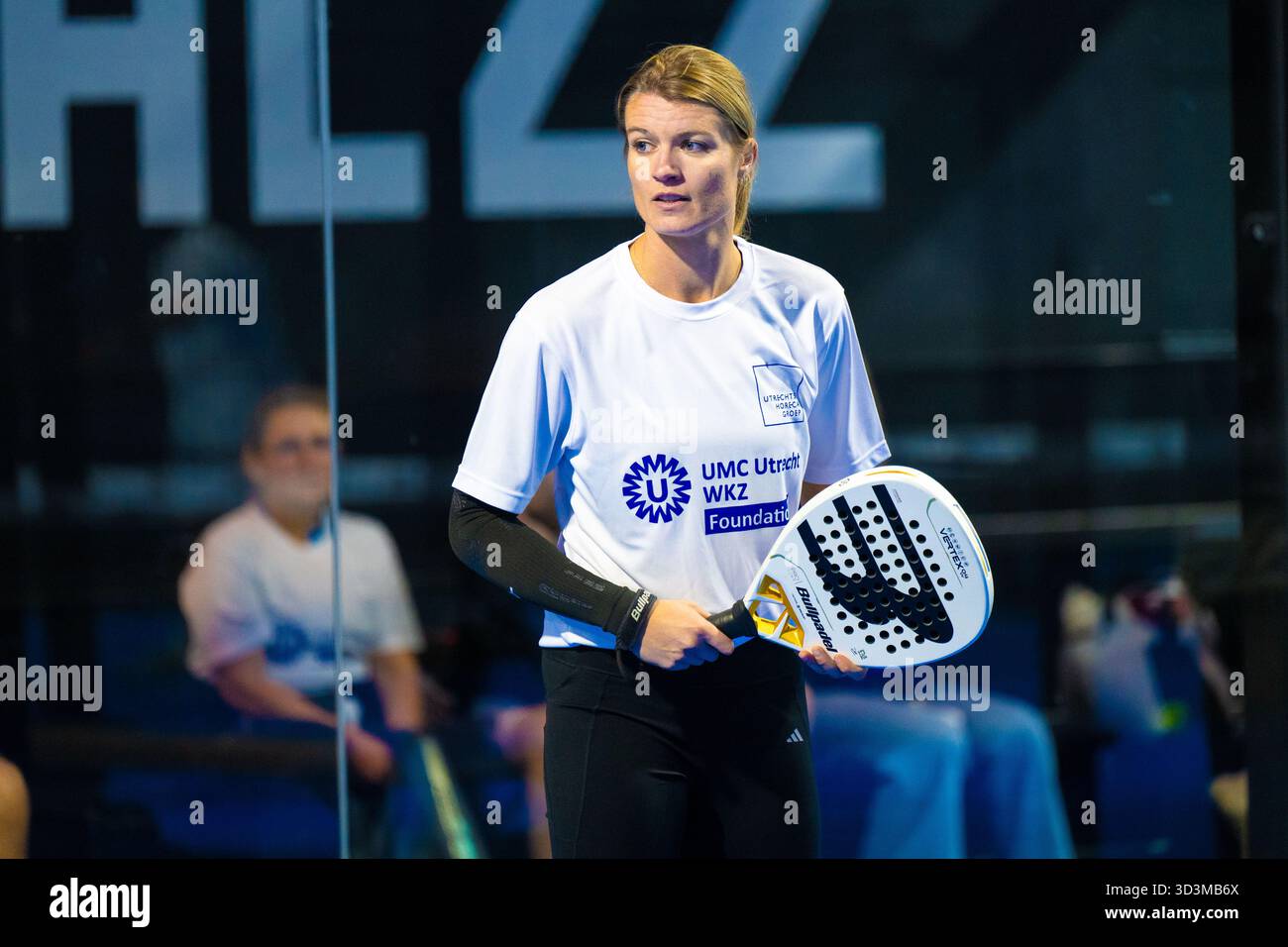 UTRECHT - Dafne Schippers at a Padel tournament at HAL22 in Utrecht ...