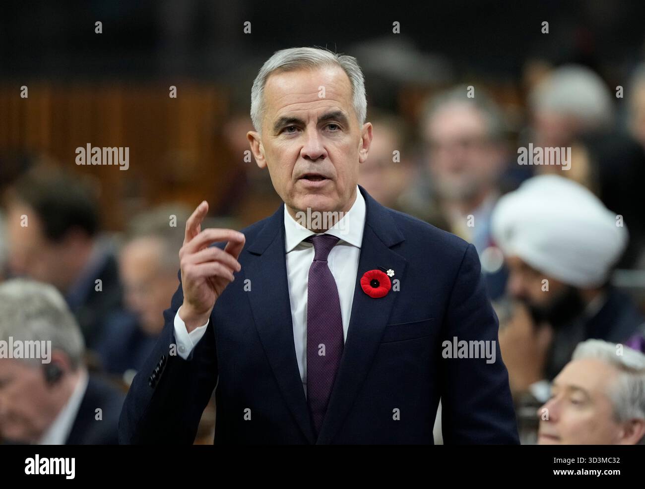 Prime Minister Mark Carney rises during Question Period on Parliament ...