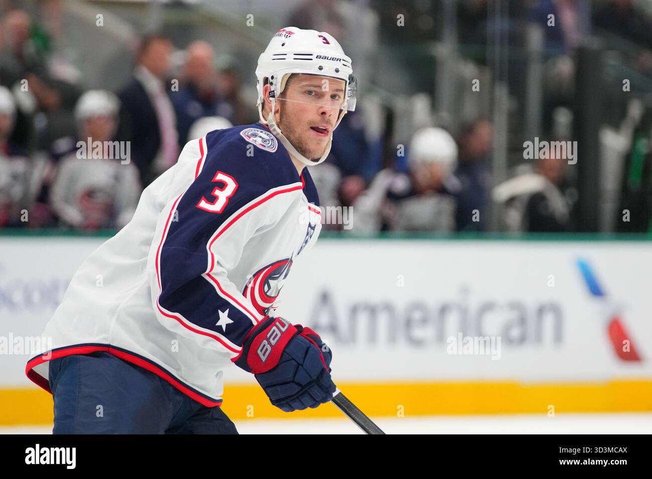 Columbus Blue Jackets center Charlie Coyle skates against the Dallas ...
