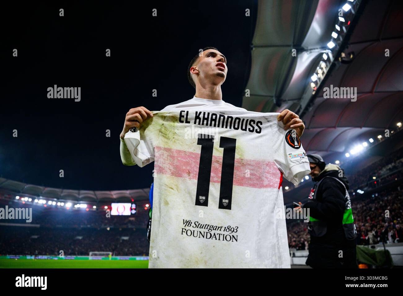 06 November 2025, Baden-Württemberg, Stuttgart: Soccer: Europa League ...