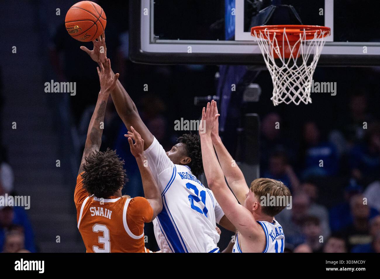 November 4, 2025: Duke Blue Devils center Patrick Ngongba II (21 ...