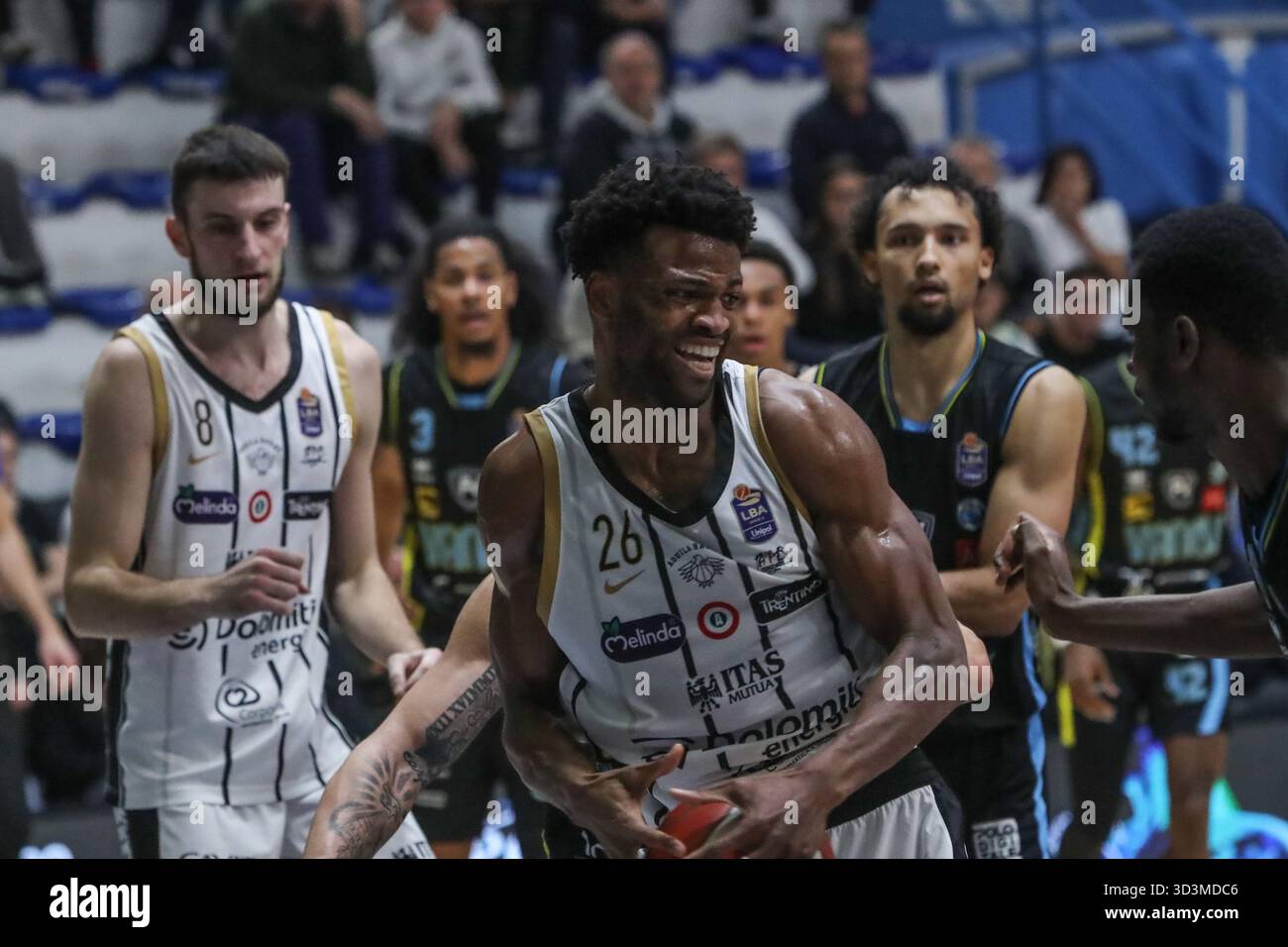 Jordan Bayehe (Dolomiti Energia Trentino) during Vanoli Basket Cremona ...