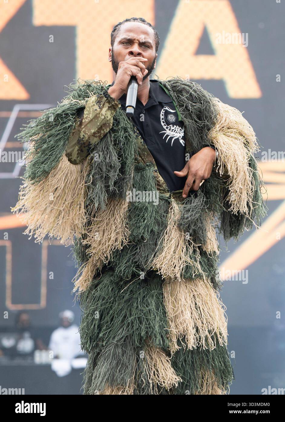 Dexta Daps preforming at Wireless Festival, Finsbury Park in London, UK ...