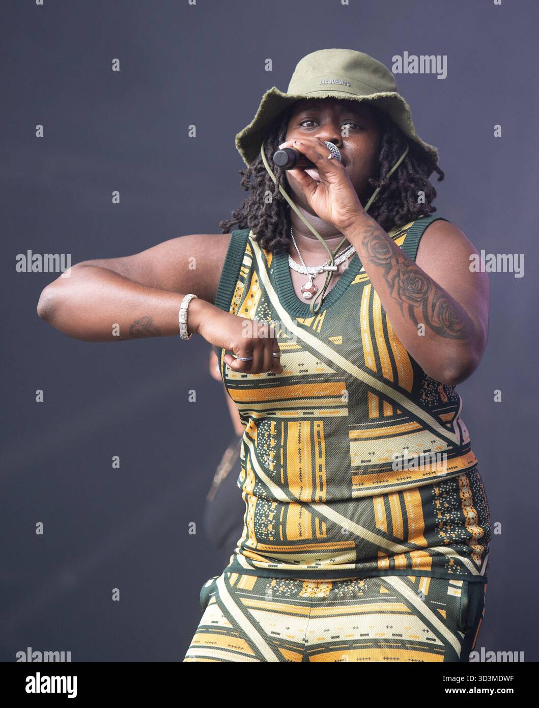 Dreya Mac preforming at Wireless Festival, Finsbury Park in London, UK ...