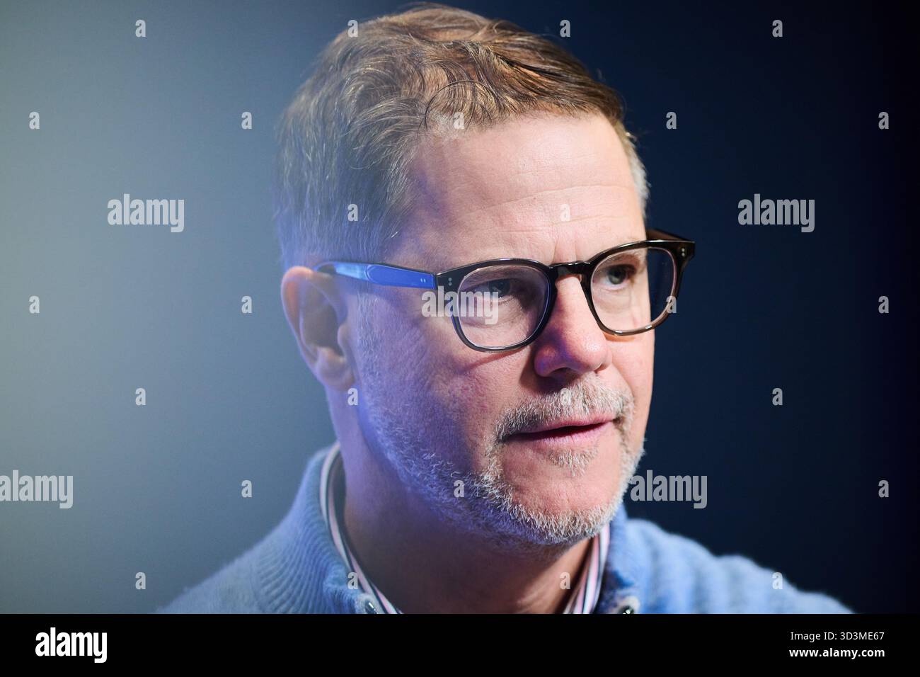 Toronto Blue Jays general manager Ross Atkins speaks during an end-of ...